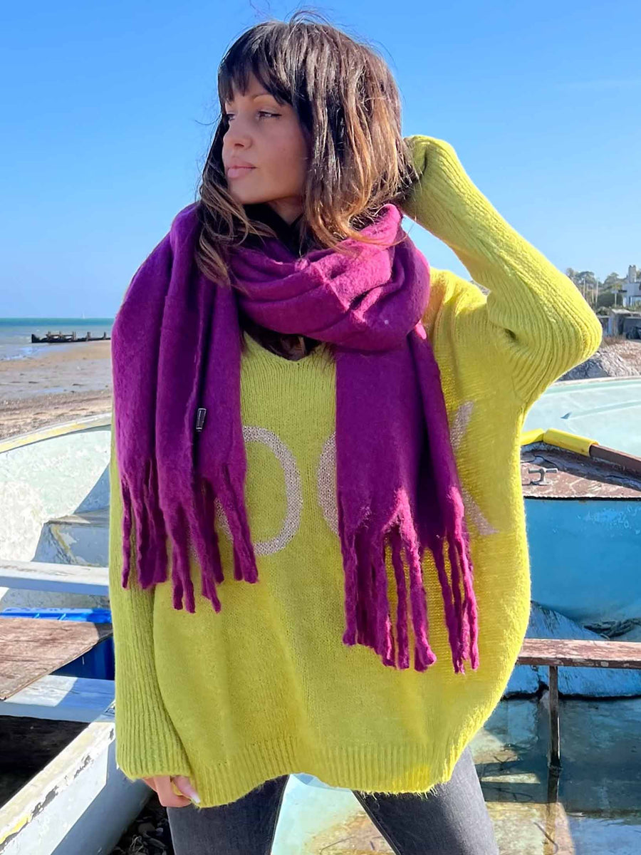 'Radical' Soft And Cosy Wrap Around Scarf – Lost Lover Boutique